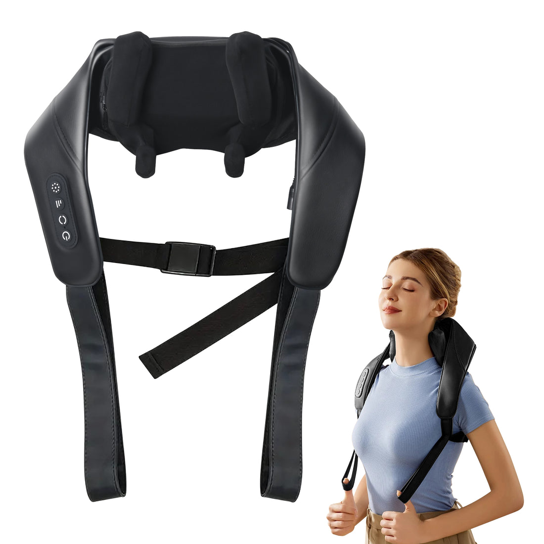 EasPearl® Neck & Shoulder Massager, 4D Deep Rollers for R8089/R8089*PR